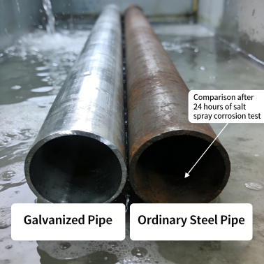 What is the difference between galvanized steel pipes and ordinary ...